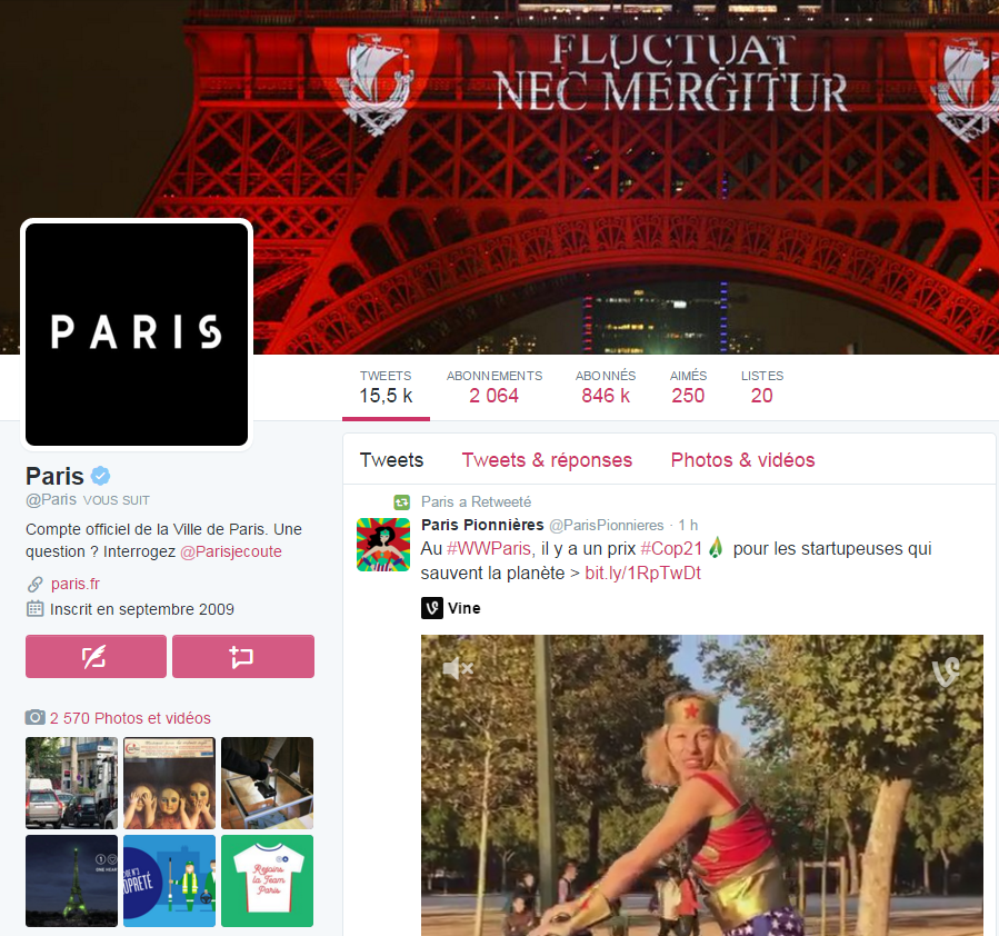 Les 100 villes les plus suivies sur Twitter au 28 novembre 2015 | Le ...