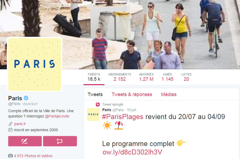 Les 100 villes d'Ile-de-France les plus actives sur Twitter au 2 août ...